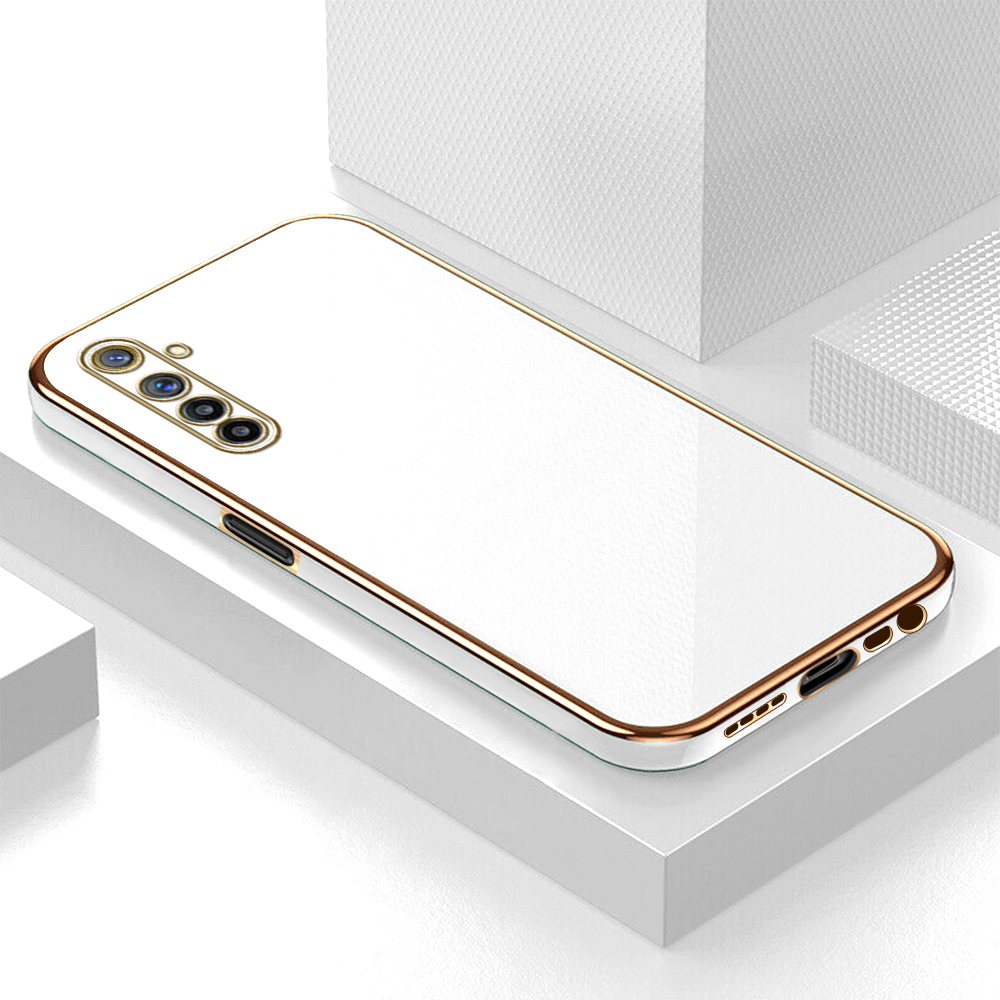 For Realme6 Case, Fashion INS Electroplated Bling Girl Boy Couples ...