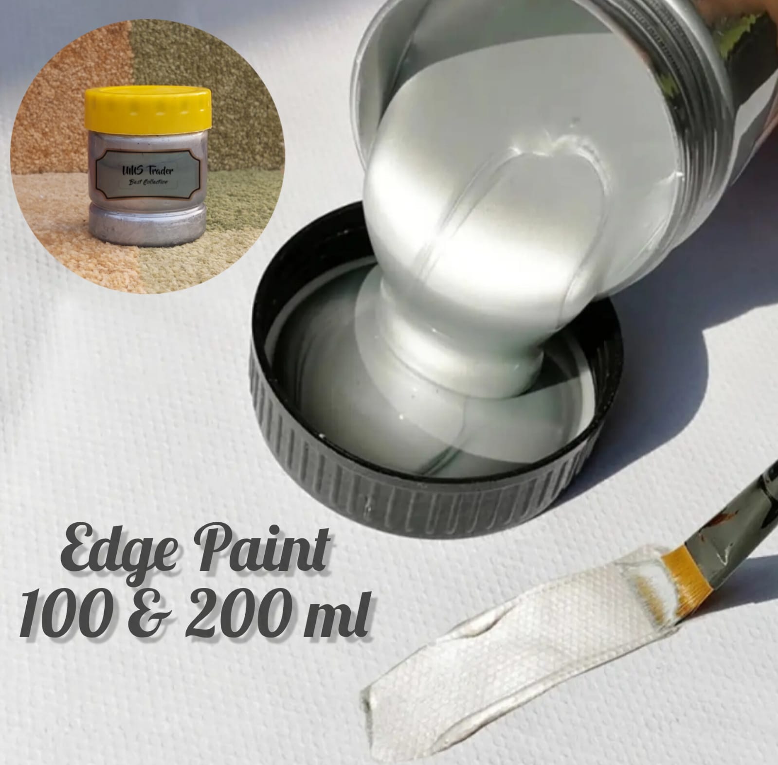 UMS Trader - Edge Paint Silver - Metallic Waterproof Permanent Edge ...