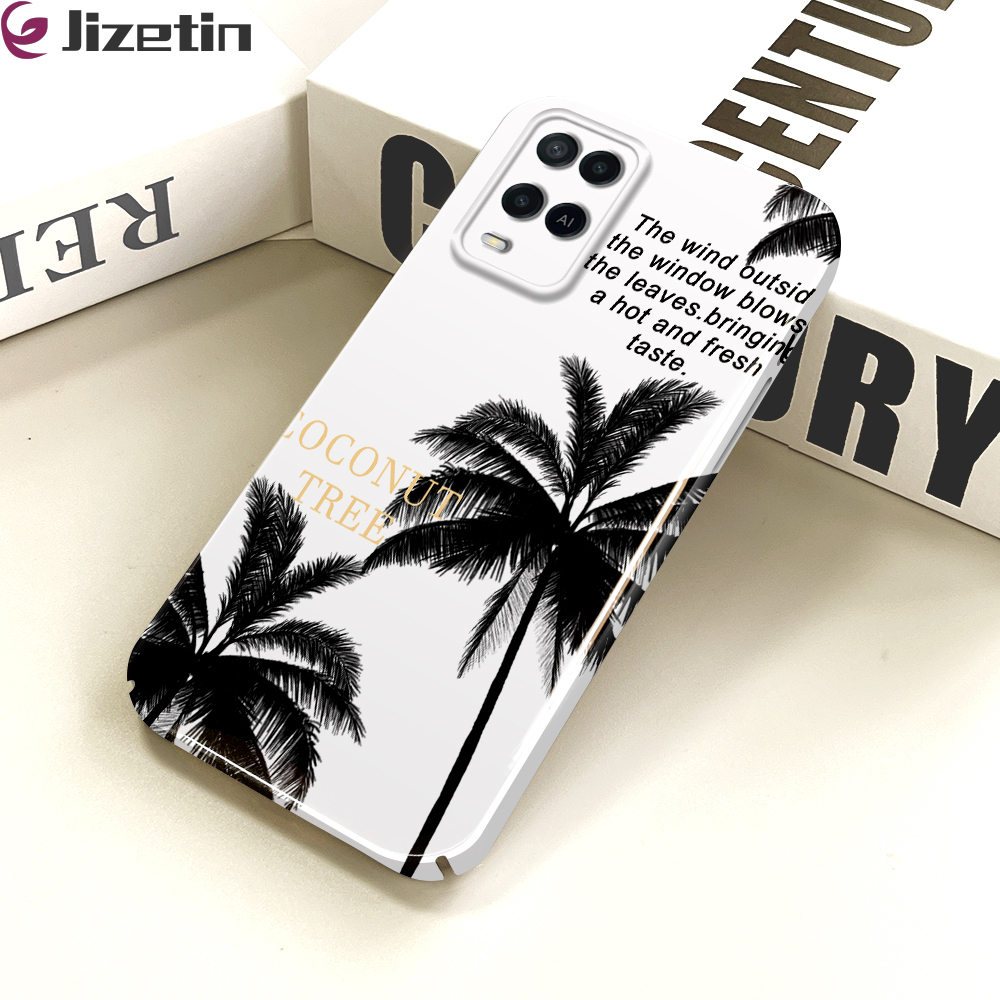 Jizetin for OPPO A54 Back Cover Coconut Forest By The Sea Luxury Slim ...