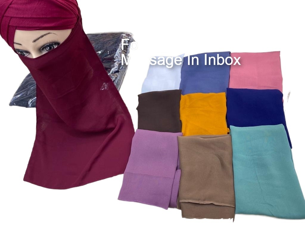 Colorfull Elastic Niqab-Half Niqab Patti for Women & Girls in Full ...