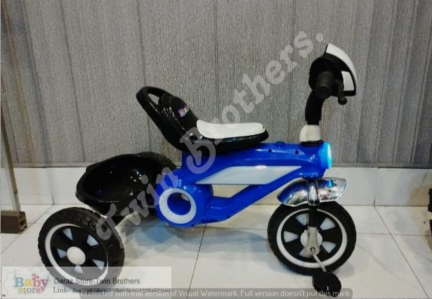 COCO Baby Tricycle With Front Rainbow Lights, Music , Back Basket Also ...