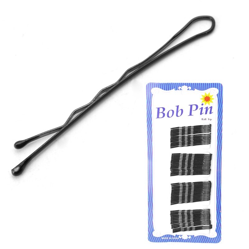 Bob Pin Black Hair Clips Popularity Wavy Bobby Pins Grips (60 Pcs ...