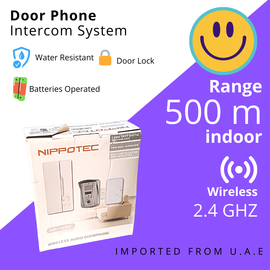 Nippotec NP-198W Wireless Dual way door phone with Door lock | Daraz.pk