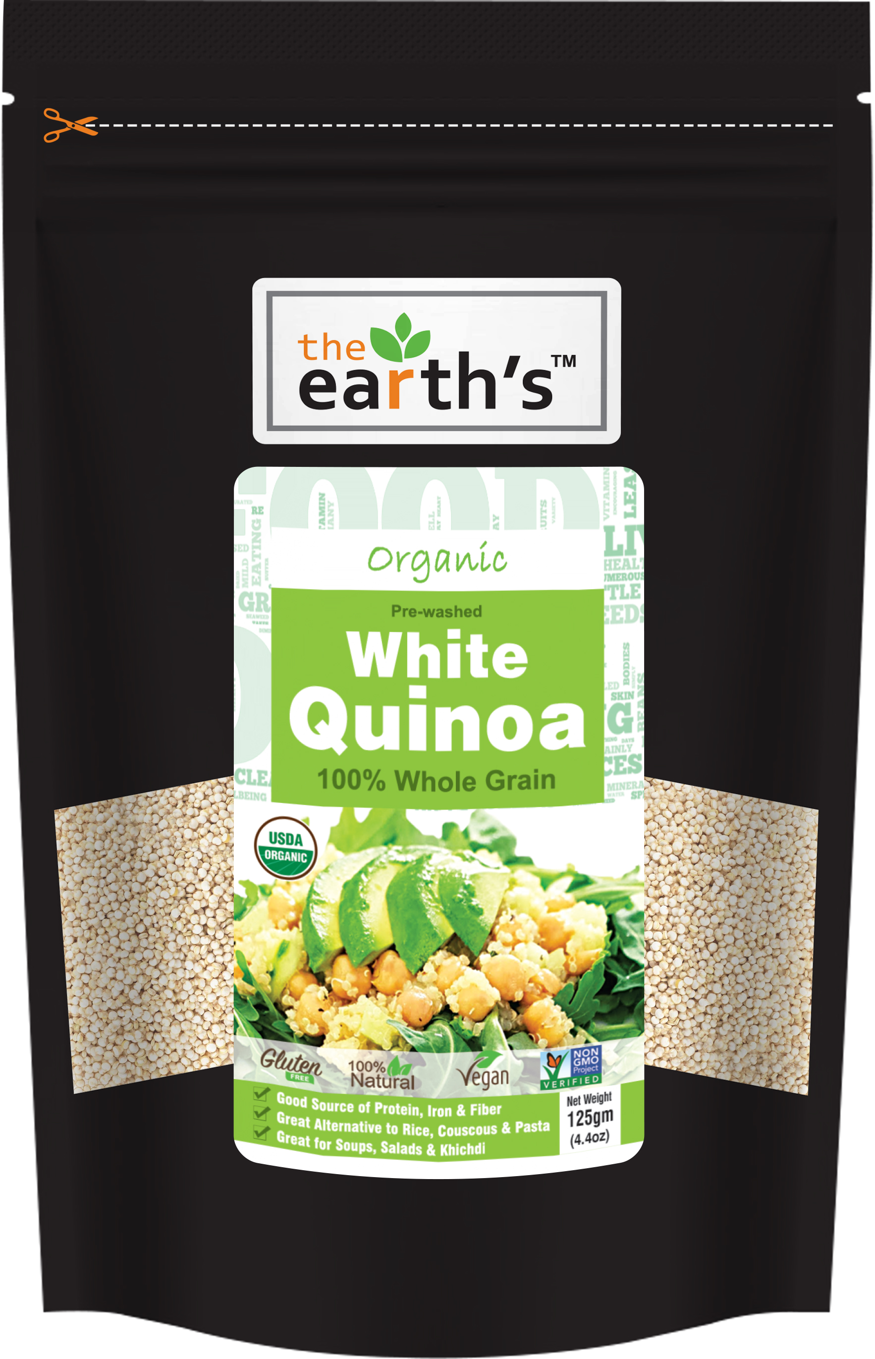 Earth's White Quinoa Organic 250gm | Daraz.pk