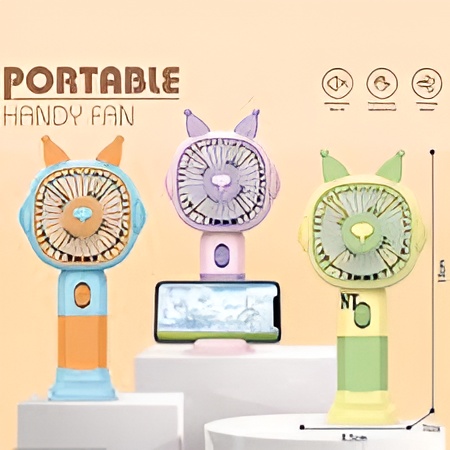 Introducing the Cute Rechargeable Portable Handy Fan with Mobile Phone ...