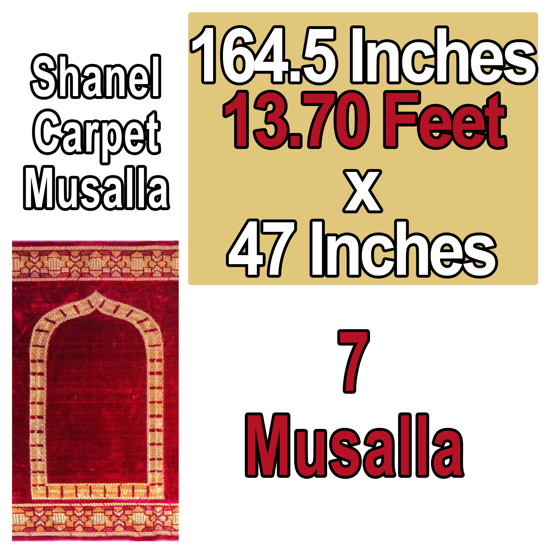 Velvet Prayer Mats, Prayer Rug & Prayer Carpet | Red Color Soft Masjid ...
