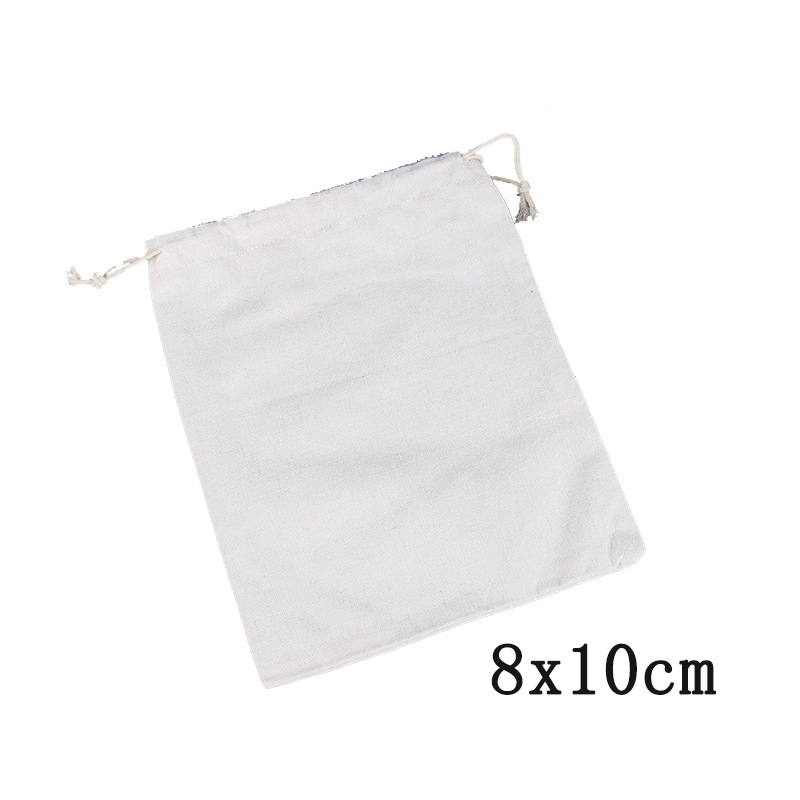 Multi Sizes Reusable Linen Drawstring Gift Bags Jewelry Packaging Bags ...
