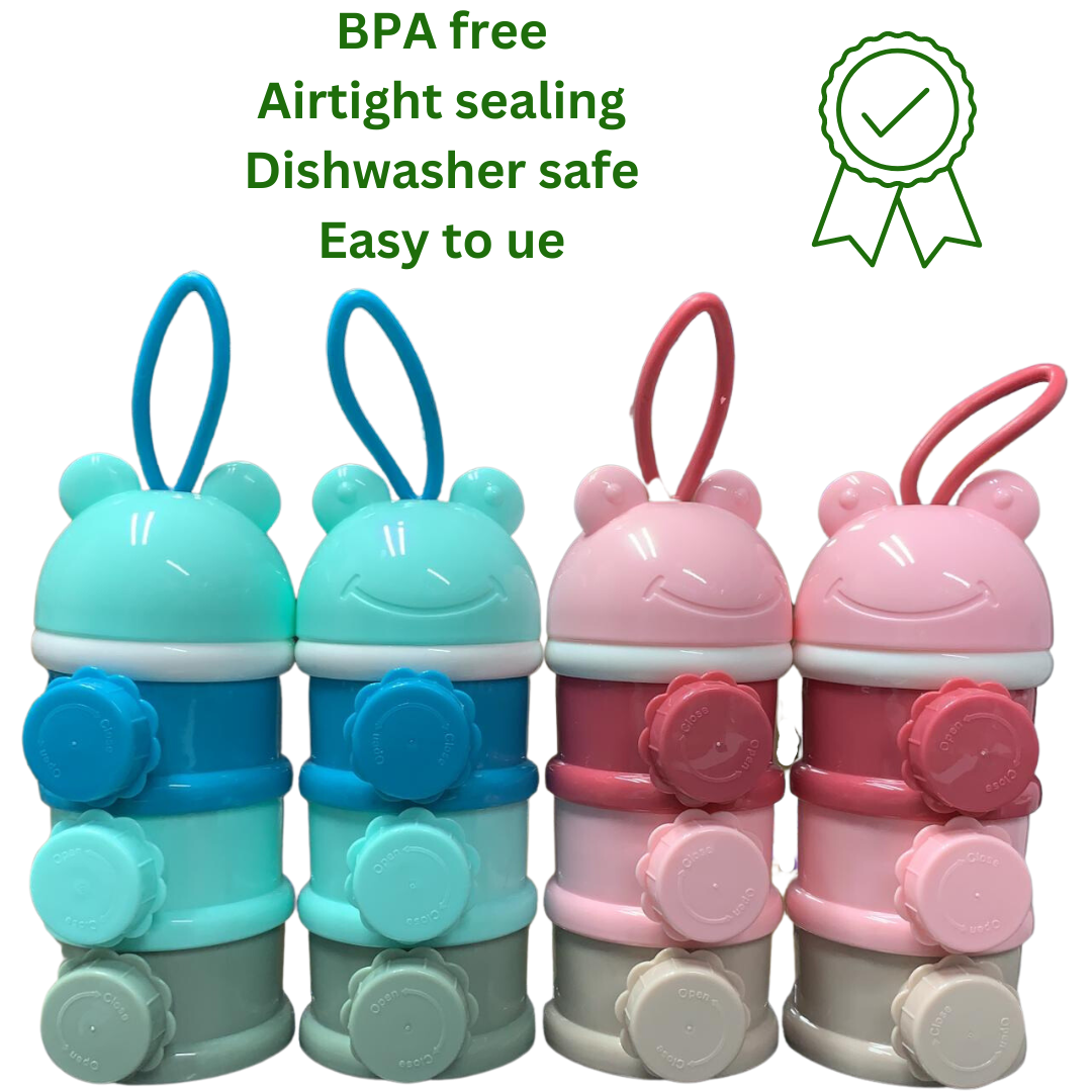 3 Layer Portable Baby Milk Powder Container Box | Non-Spill Baby ...