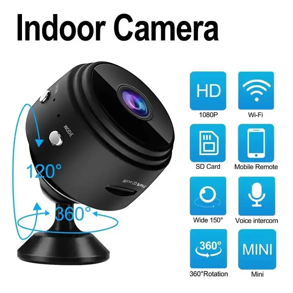 A9 Mini Camera with stand || Wifi Camera Wireless Monitoring HD | Daraz.pk