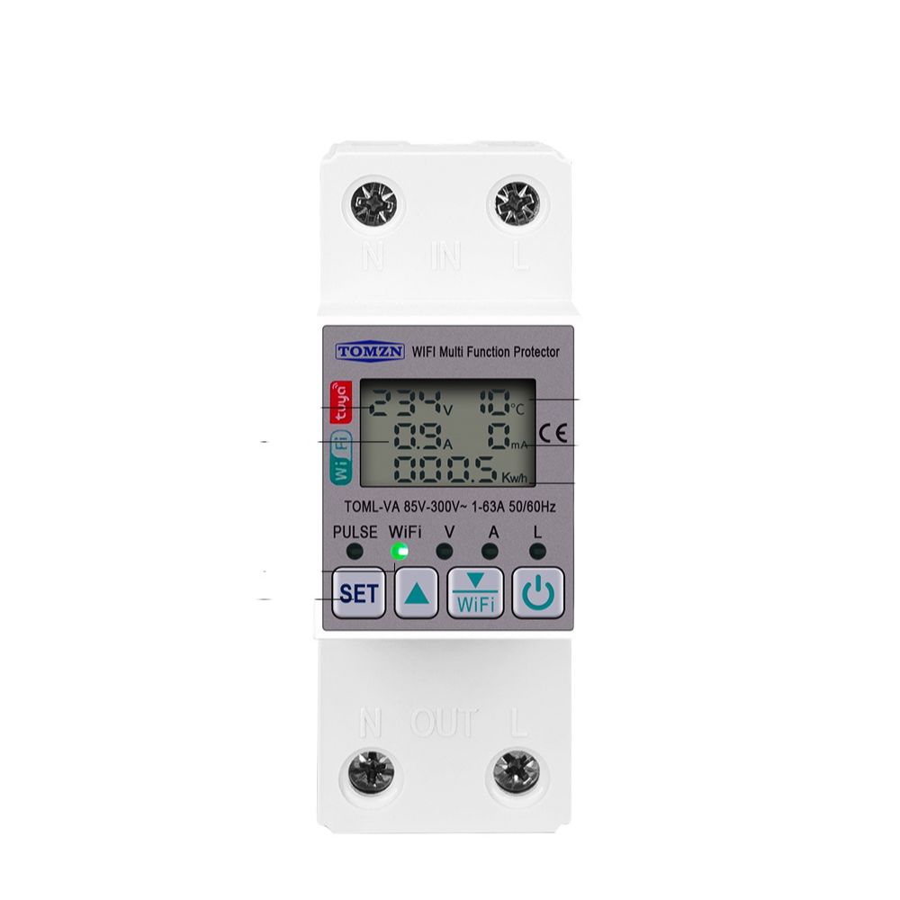 Din Rail Adjustable Over Under Voltage Protective Device Protector ...