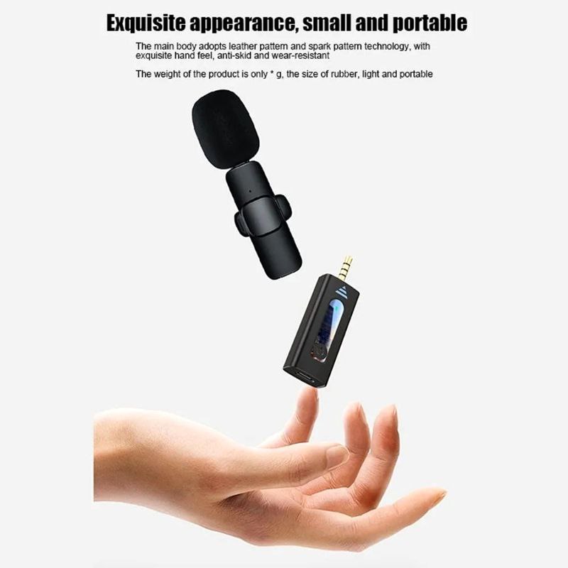 K35 high quality wireless dual microphone for mobile phone and camera ...