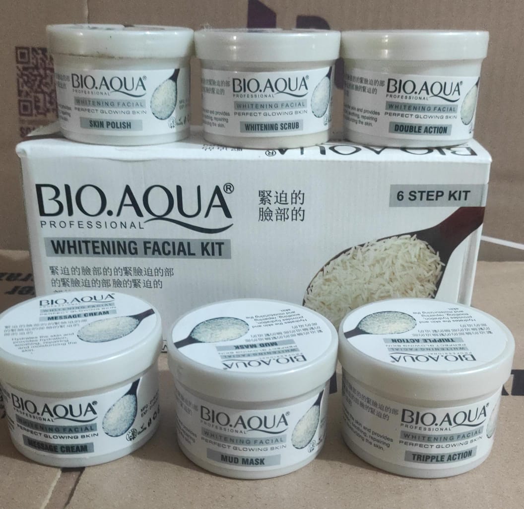 24k Gold Facial Kit and Rice Facial Kit- 6 Step Jar | Daraz.pk