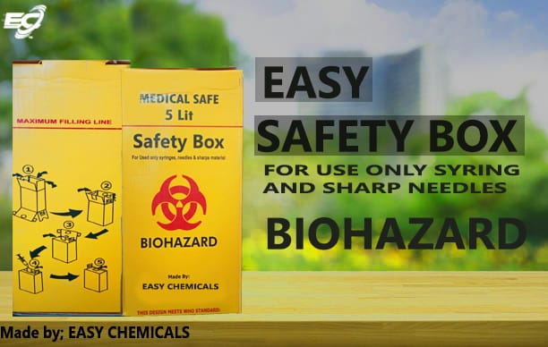 Easy Safety box Medically waste Disposal Biohazard safety Cardboard Box ...
