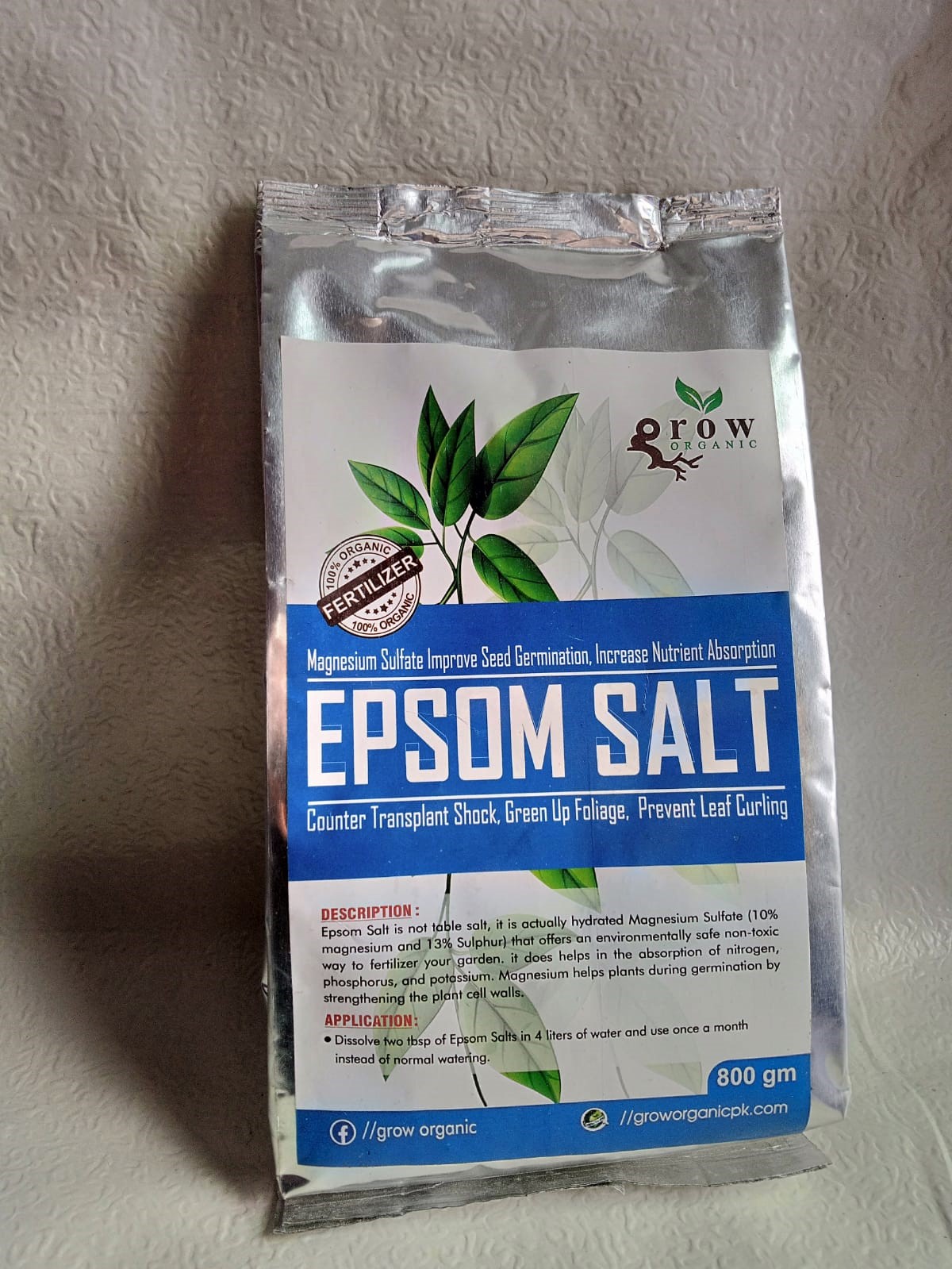 Epsom Salt 400 gm for Plant Growth & Development |Contains Magnesium ...