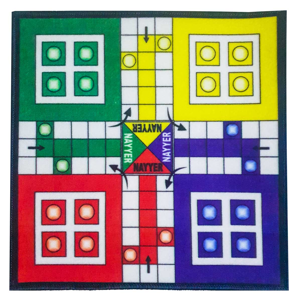 Ludo Matt Carpet - Ludo game - Ludo With Pieces Full Set - Washable ...