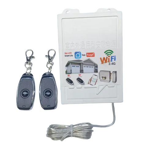 Electric Door Lock Wi-Fi Remote control switch with 2 Remote. | Daraz.pk