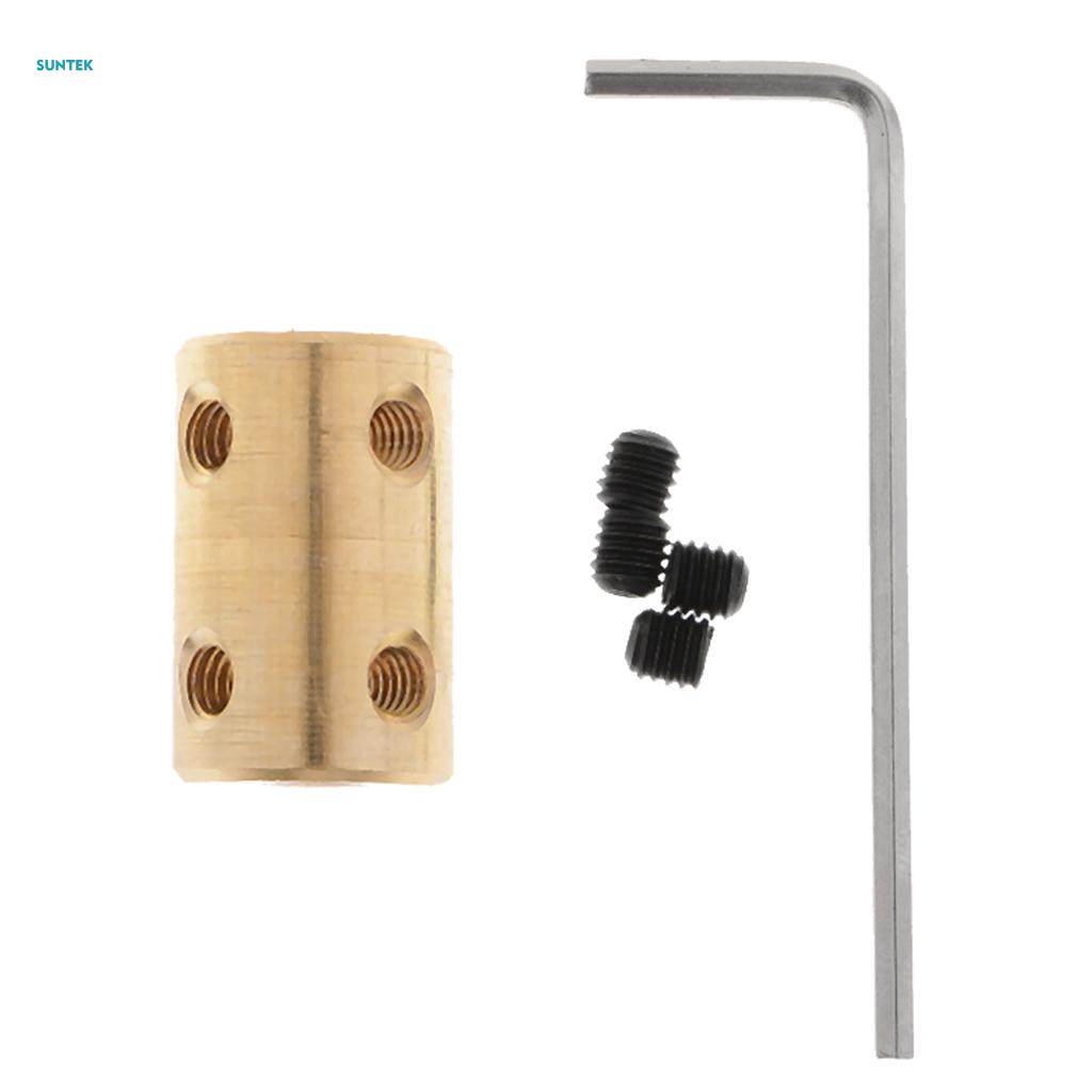 3xCylindrical Coupling Motor Parts Sleeve Coupling DIY Motor Fittings 4 ...