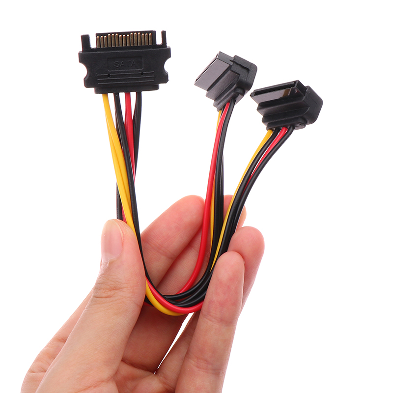 1PC 20CM Sata Extension Cord For HDD SSD Hard Disk SATA Power Y ...