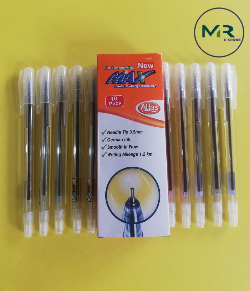 Atlas ball point -Max ballpoint pack of 10pcs | Daraz.pk