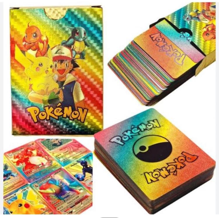 Cards | Playing Cards | 10pcs Pokemon Golden Foil Cards Pack |Anime ...