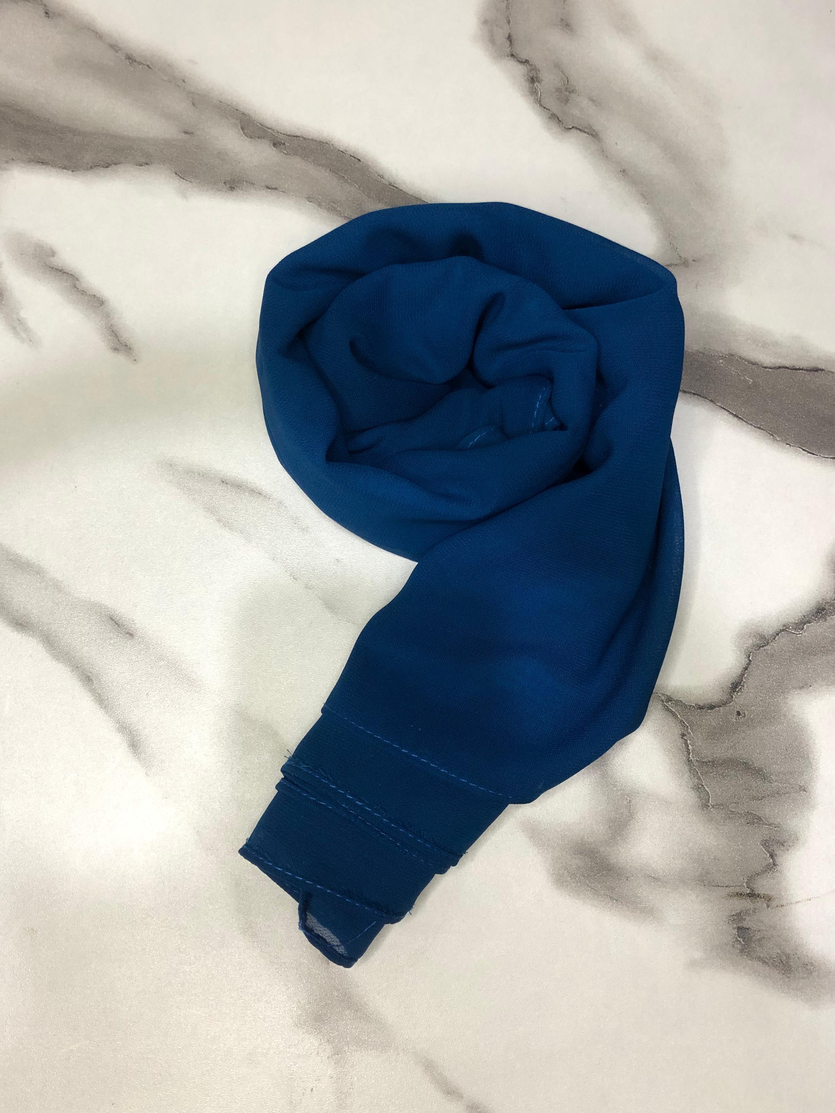 Chiffon Georgette Hijab Scarf for girls Easy to wear Double Loop Plain ...