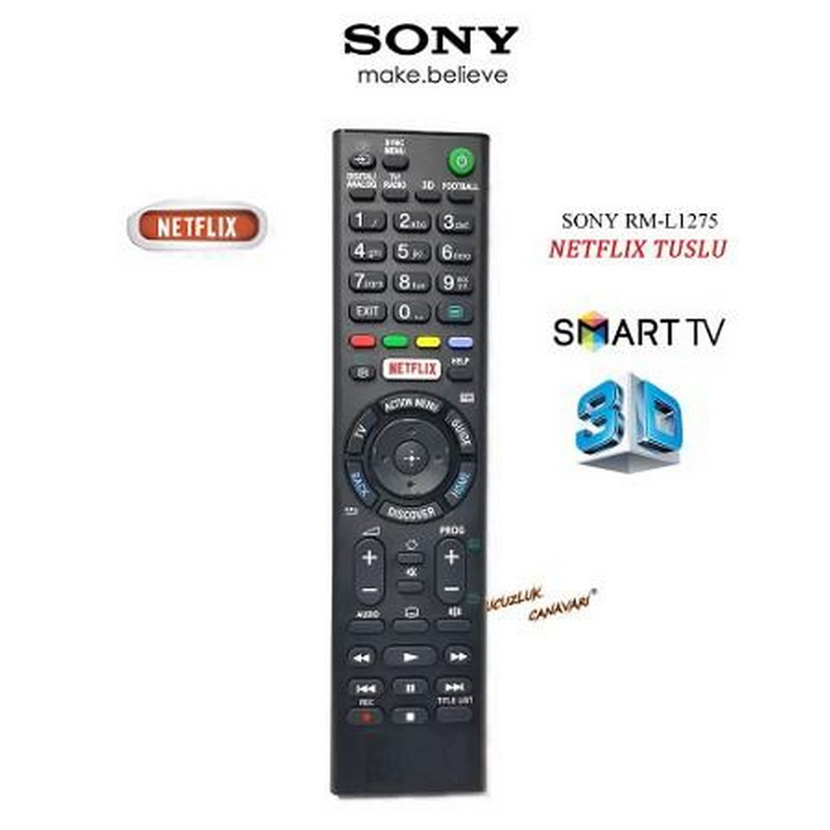 SONY Universal Remote LCD & LED TV With Netflex Button | Daraz.pk