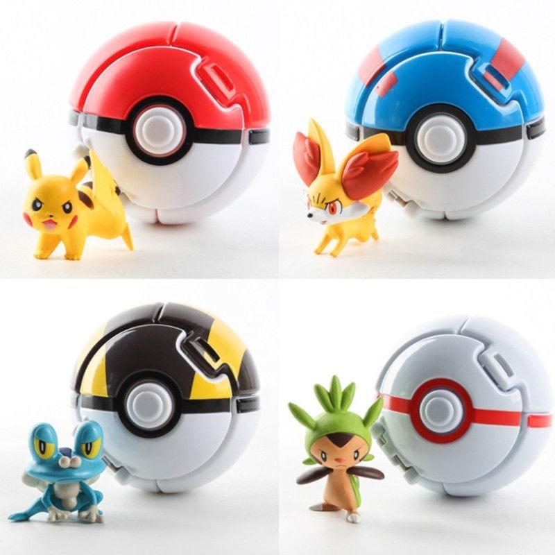 Throw Automatically Bounce Pokeball With Pokemon Pikachu Anime Action ...