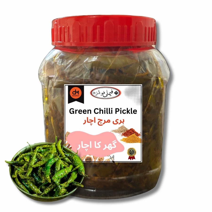 Homemade Hari Mirch Achaar ہری مرچ اچار | گھر کا اچار Green Chilli ...
