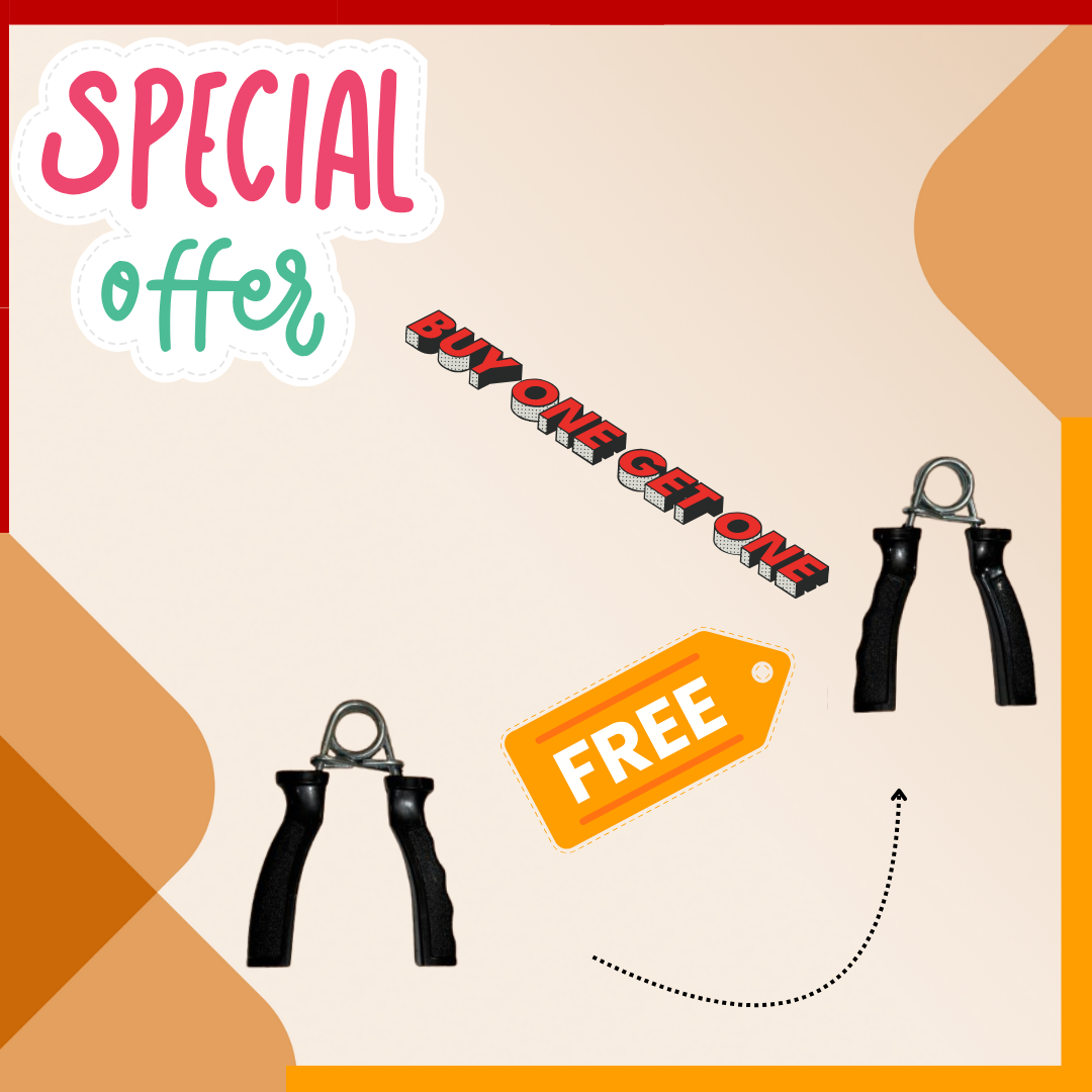 2 Piece Hand Gripper / Finger Strengthener [Resistance 15kg / 33LB ...