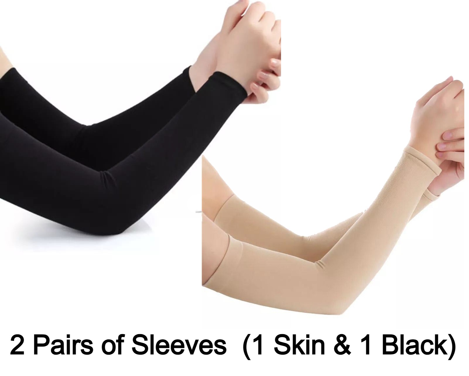 2 Pair of Arm Sleeves For Girls Sleeves For Arms For Women Hijab ...