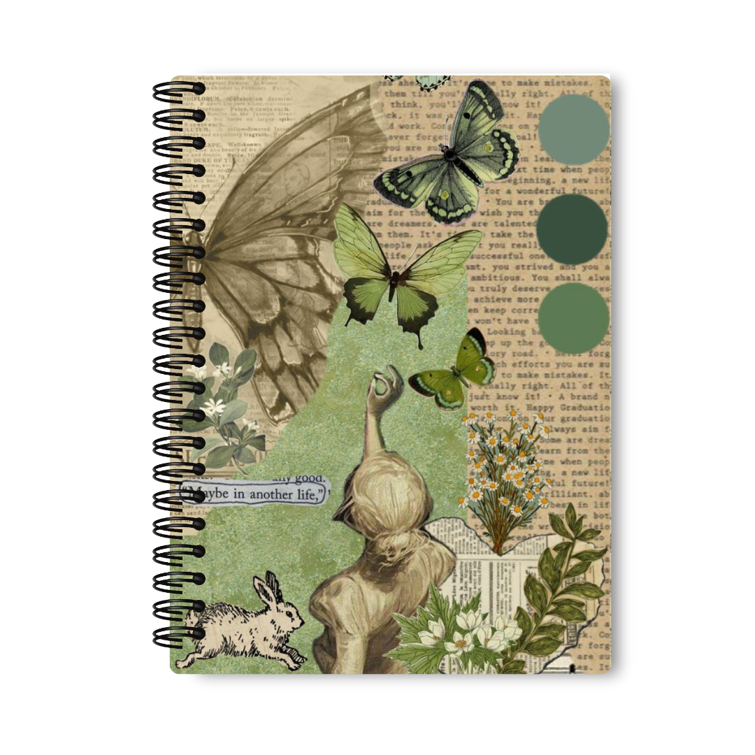 Mayfair Moments - Aesthetic Butterfly Spiral Notebook | A5 , A4 Sizes ...