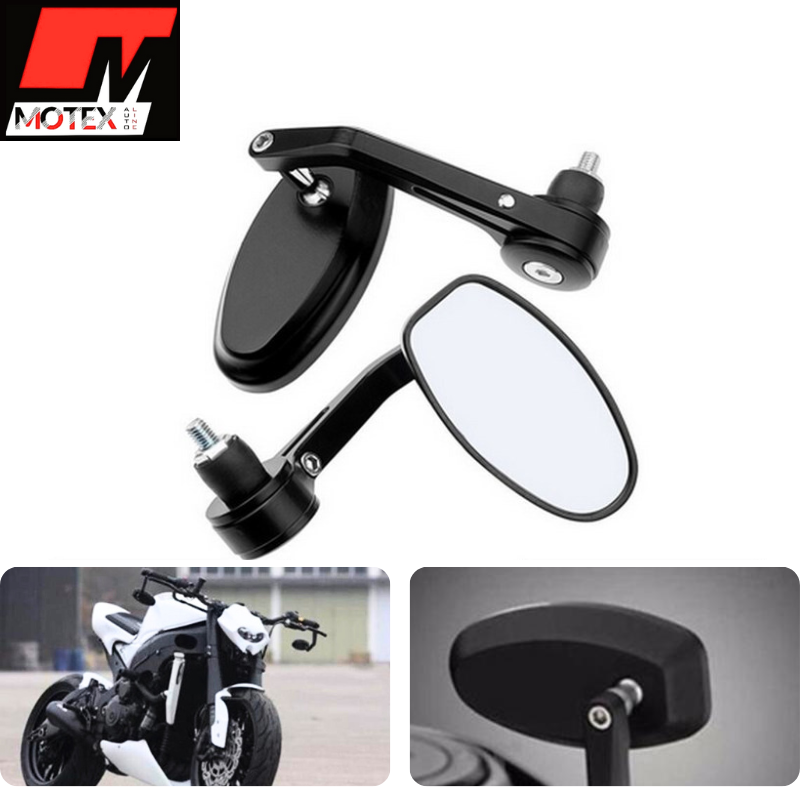 CNC Oval Shaped Motorcycle Mirror Rear View Mirrors With Anti Glared ...
