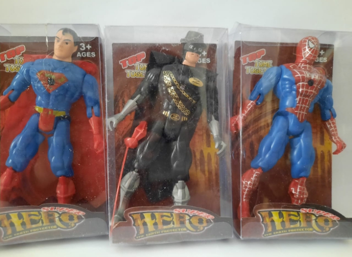 Super hero pack for kids (spiderman/batman/superman etc) | Daraz.pk