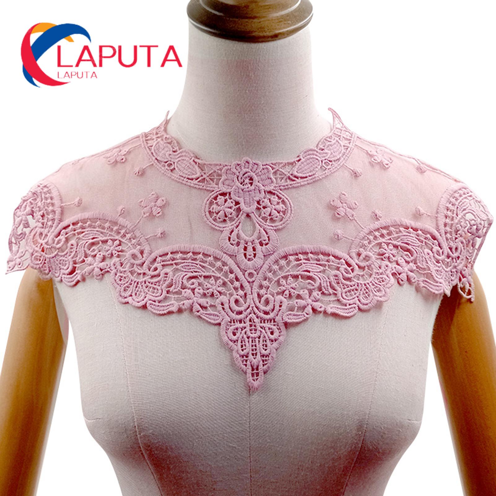 Mesh Applique Embroidery Process Vintage Lace Fake Collar | Daraz.pk