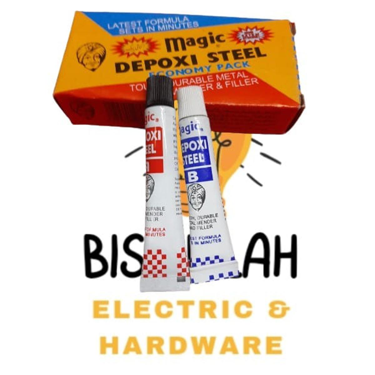 Magic Depoxi Steel and 4 minute clear epoxy economy pack | Daraz.pk