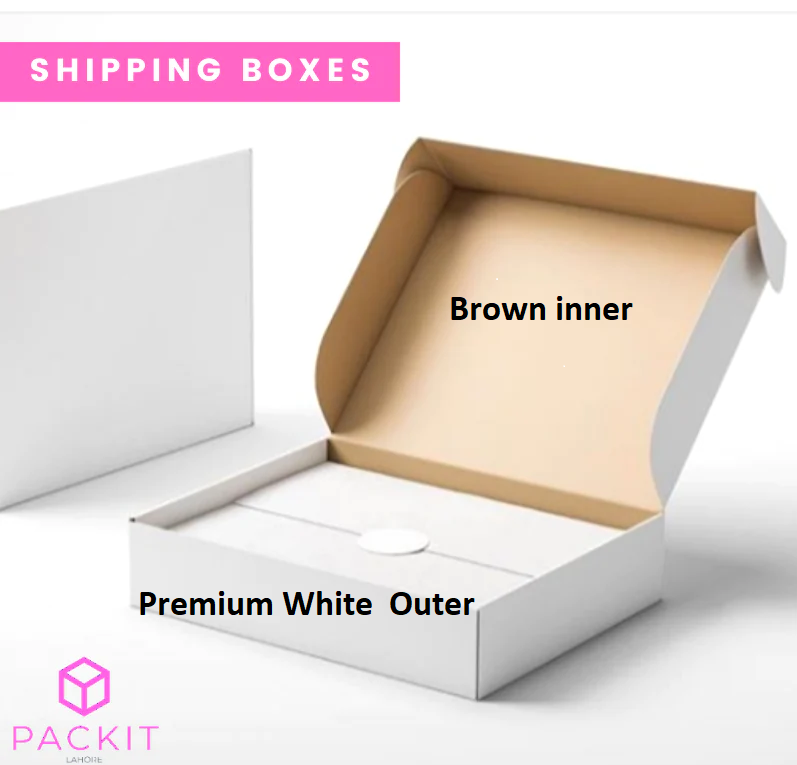 Pack of 50 Hard Packing Boxes For Courier Products Gift - Hard White ...