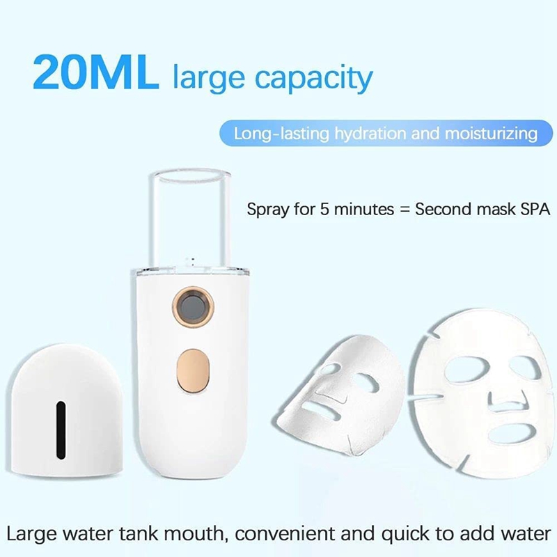 XHHDQES Portable Facial Steamer, Mini USB Facial Humidifier, Nano ...
