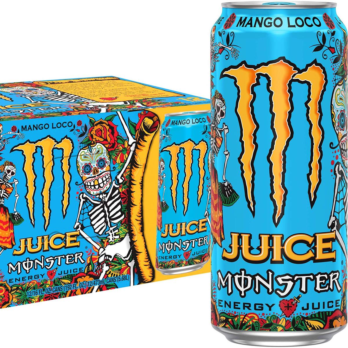 Monster Energy Juice Monster Mango Loco, Energy + Juice, Energy Drink ...