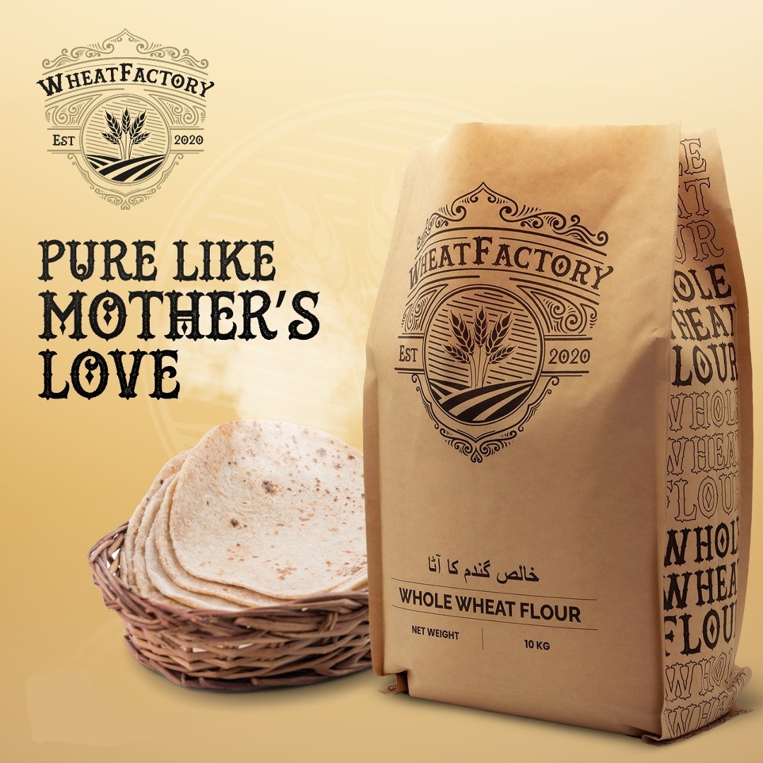 Wheat Factory Whole Wheat Flour (5 KG) - Chakki Atta | Daraz.pk