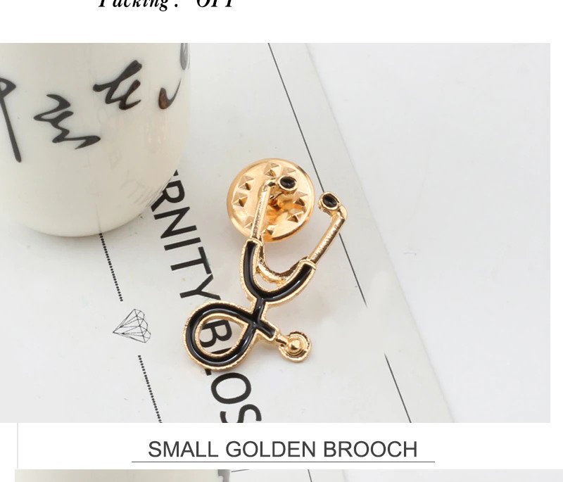 Stethoscope Brooch Medical Badge Pin For Medical Students Nurses ...