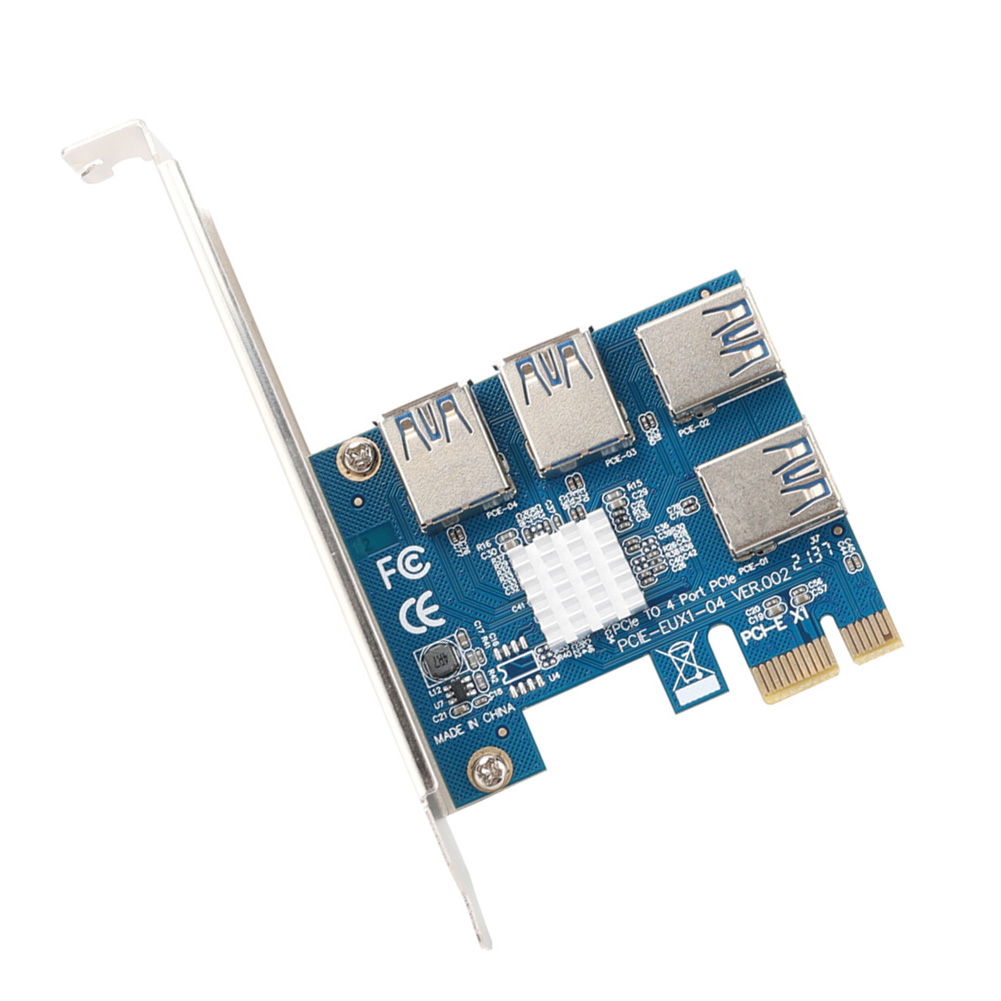 BBOOM PCIE one with four graphics card expansion card PCI-E 1X to 4X ...