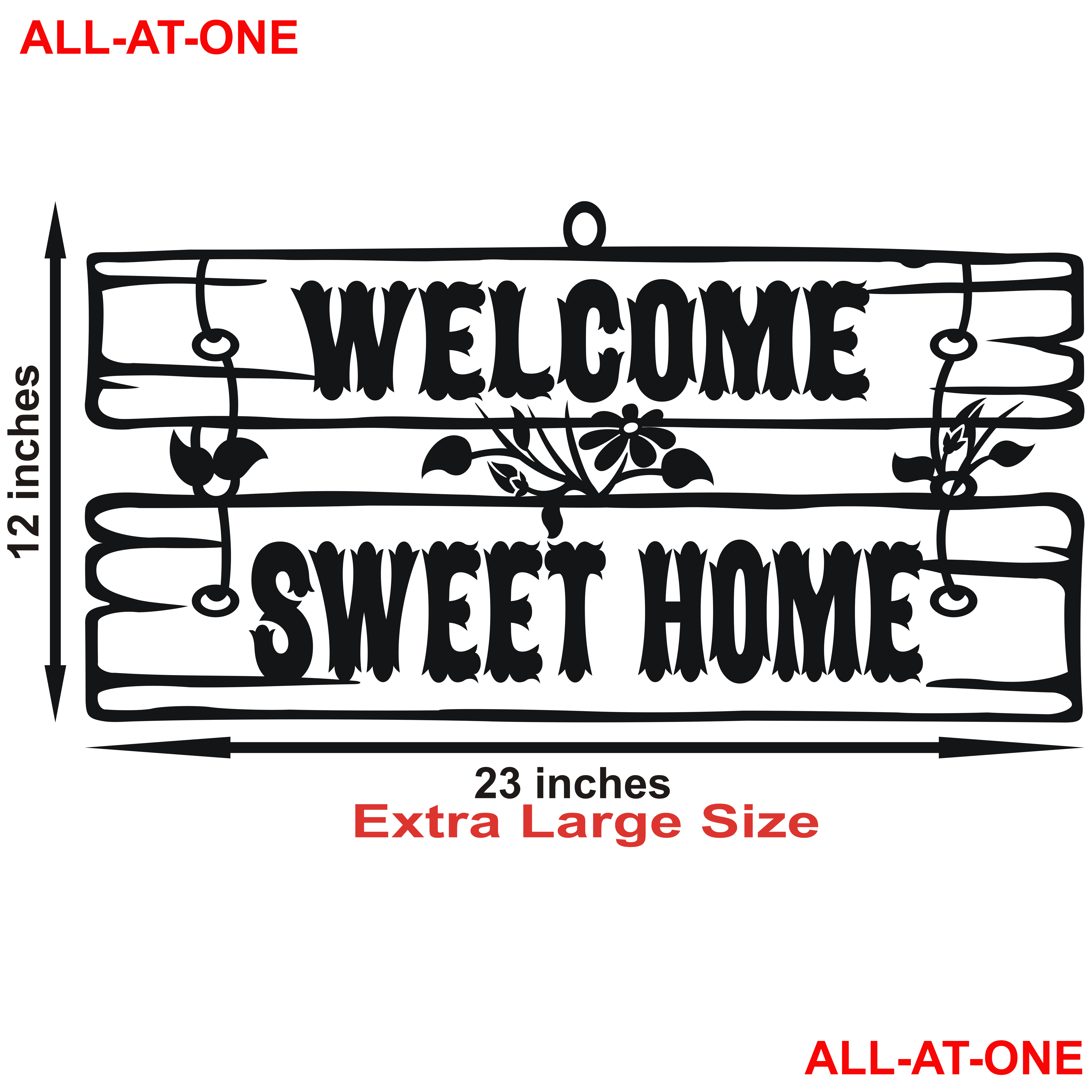 ALL-AT-ONE # 40 ("WELCOME SWEET HOME 2") Self-Adhesive Vinyl (PVC ...
