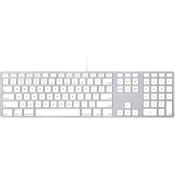 Majic apple keyboard in white color with two ports and Numeric Keypad ...