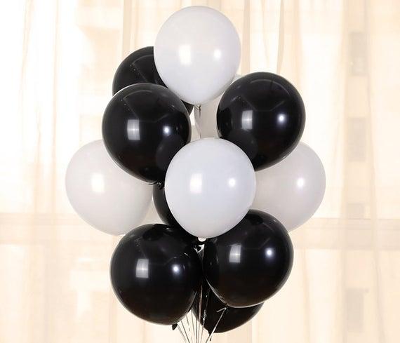 Black & White Happy Birthday Theme Foi Birthday Party, Celebrations and ...