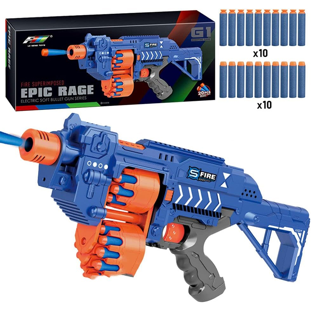 Epic Rage G1 Soft Bullet Nerf Gun - Fire Superimposed Epic Rage ...