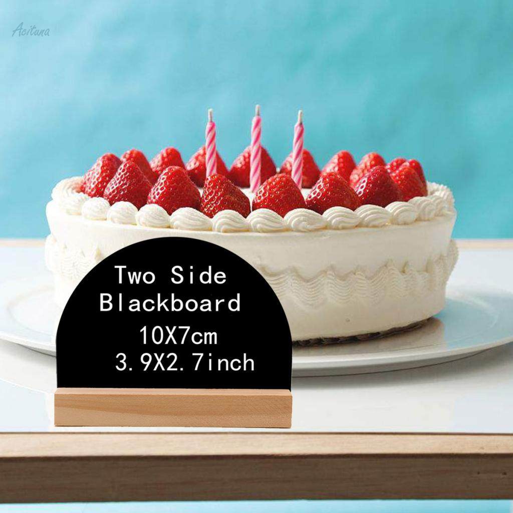 Small Removable Wood Black Message Boards Dual Sided Blackboard Half ...