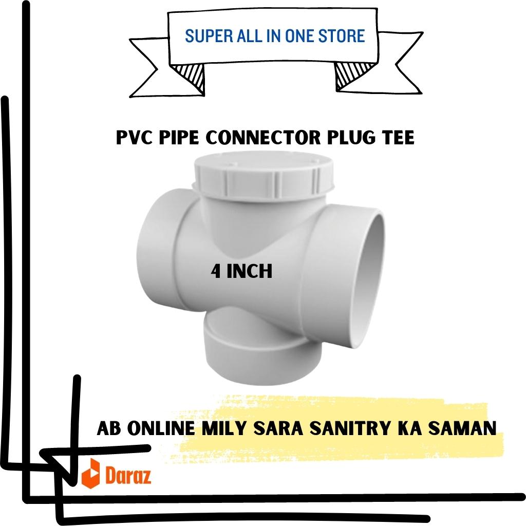 PVC CONNECTION PLUG TEE 3 INCH | PVC CONNECTION PLUG TEE 4 INCH | PVC ...