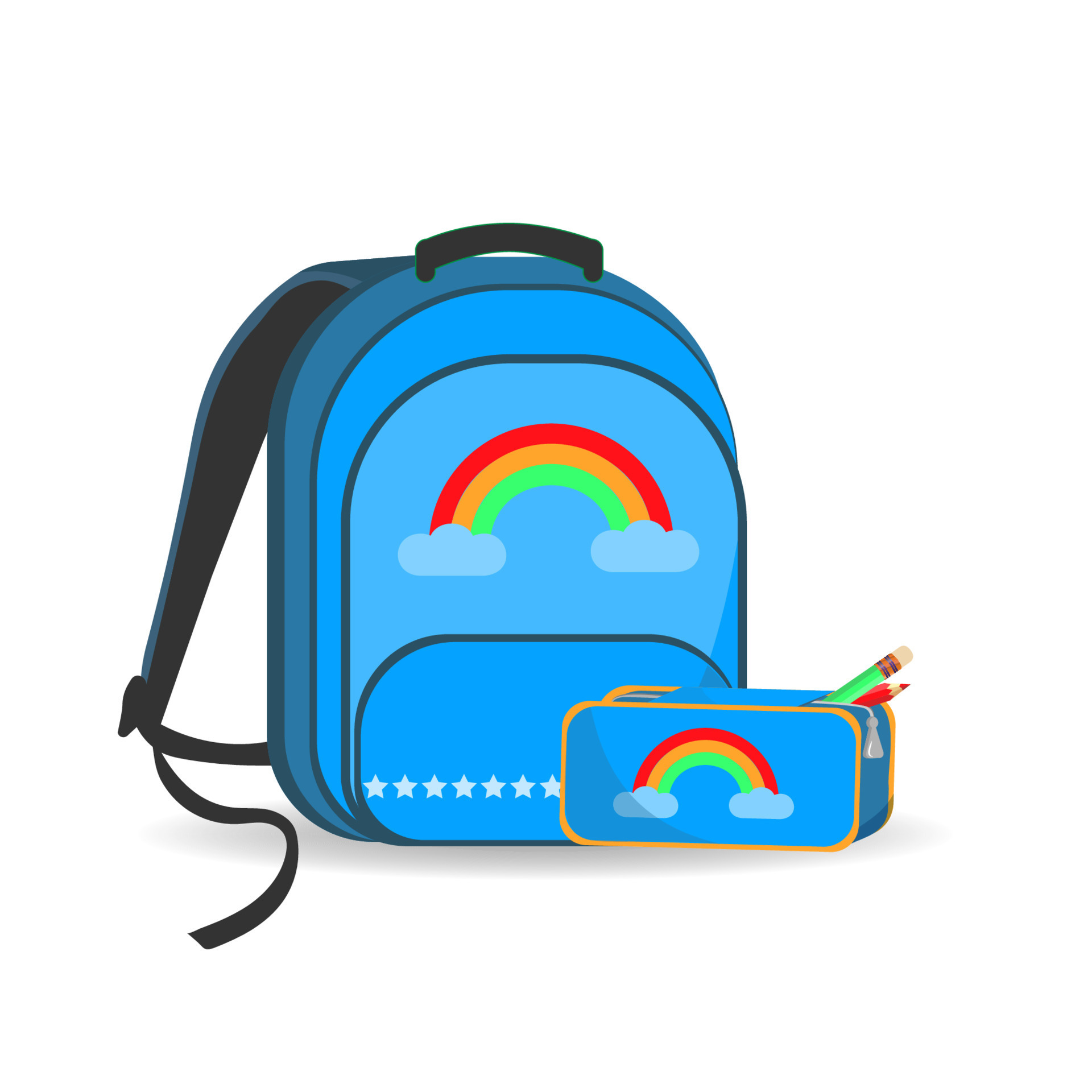 School bag sticker, Pack of 1, 3 x 2 inch sticker | Daraz.pk