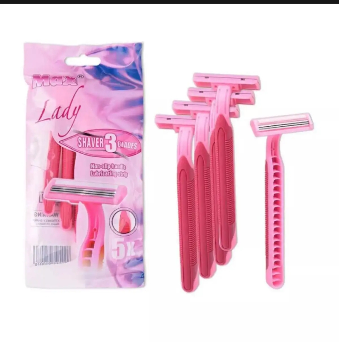 Pack of 5 - Ladies Soft Body Razor Womens Girls Shaver Bikini - 2 ...