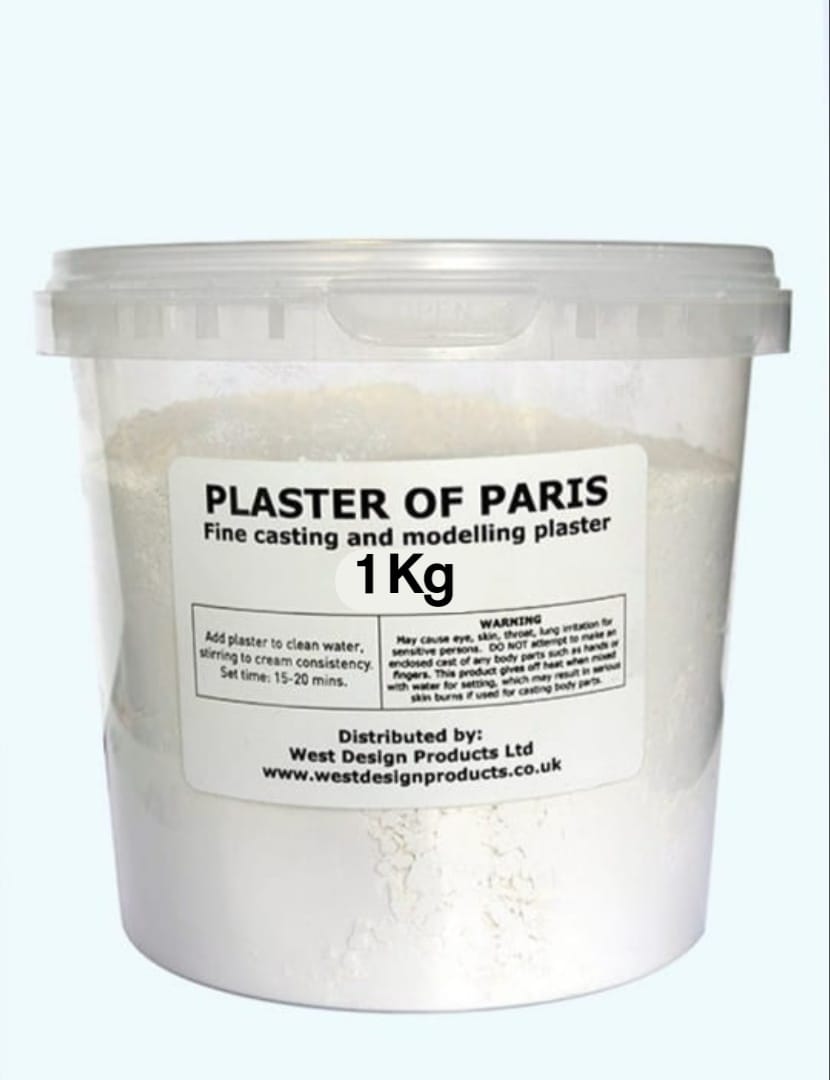 Plaster of Paris - Fine Casting and Modelling Plaster (1kg Tub)(2kg Tub ...